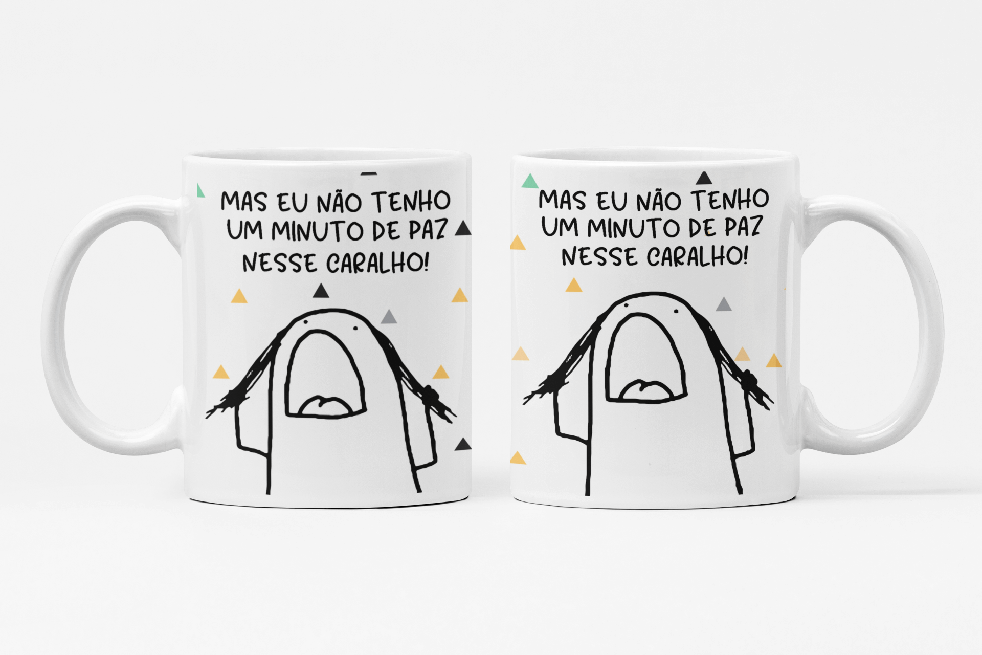 Caneca Flork Mas Eu Não Tenho Um Minuto de Paz Nesse Caralho ...