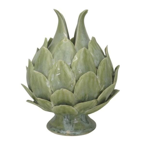 PEÇA DECORATIVA DE MESA EM CERAMICA - PINHA VERDE | MadeiraMadeira