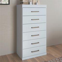 Gaveteiro Gogh Branco 6 Gavetas | MadeiraMadeira