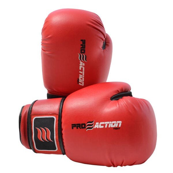 Luva de Boxe e Muay Thai Profissional - Vermelha (14Oz) | MadeiraMadeira