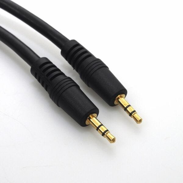 Cabo P2 para P2 - 2 Vias 3 Metros - alta qualidade | MadeiraMadeira