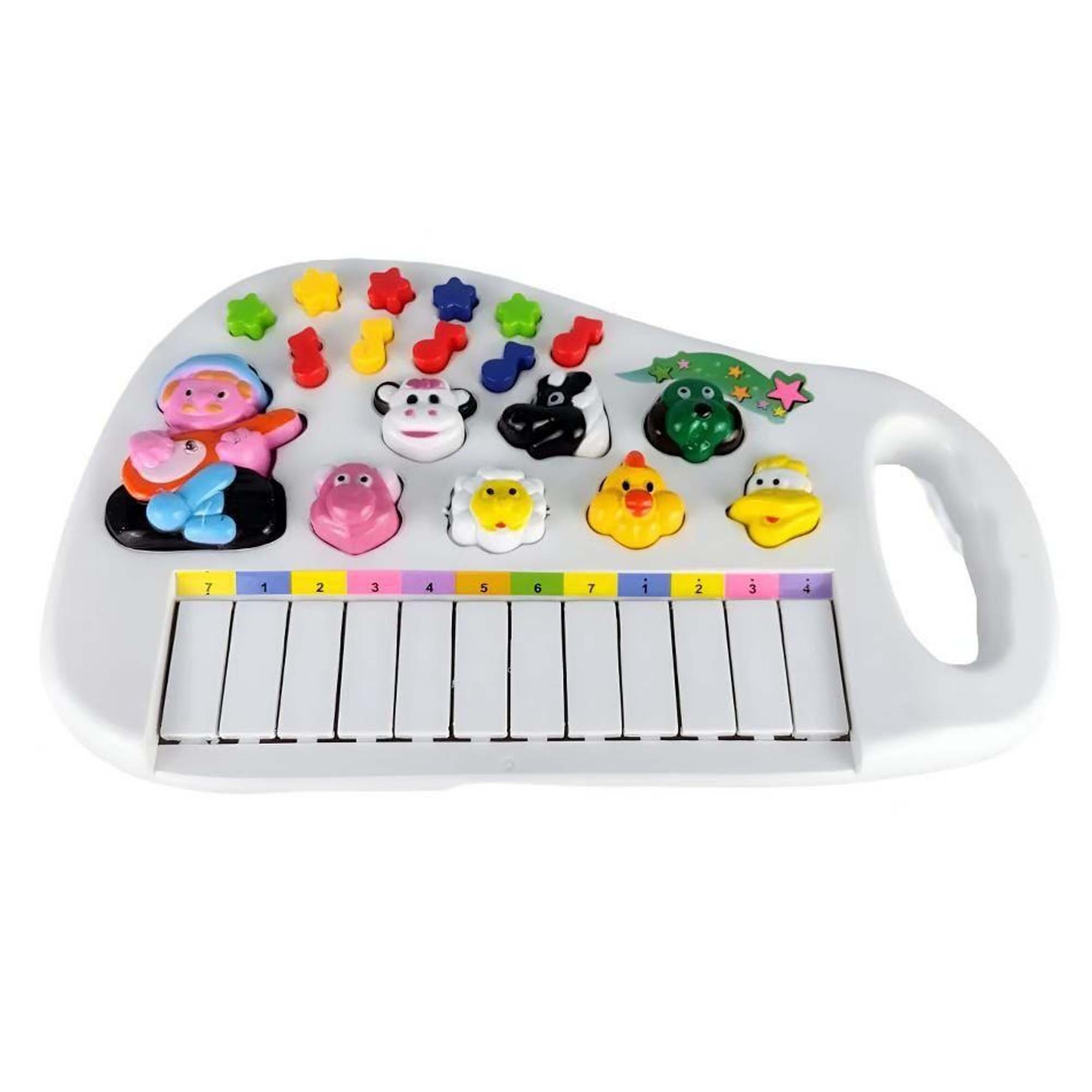 Teclado Piano Musical com Luz Infantil Baby Fazendinha Iaiao Criança ...
