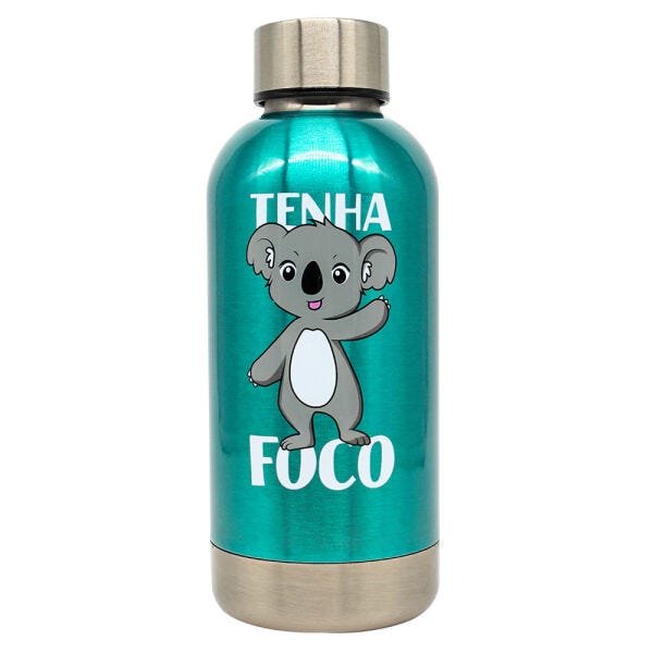 Garrafa cantil max metalico Coala | MadeiraMadeira