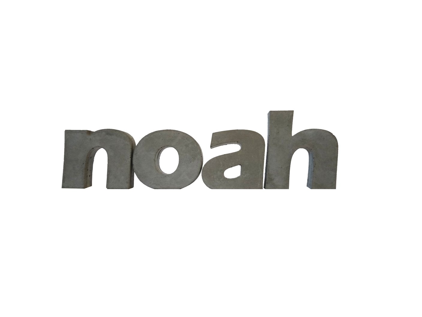 Letra Decorativa Concreto Nome Palavra Noah | MadeiraMadeira