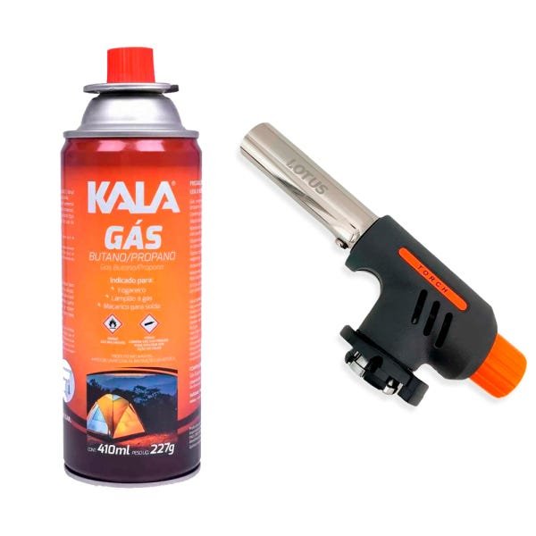 Maçarico Auto Ignição Culinário e Solda Lotus com 1 Cartucho ...