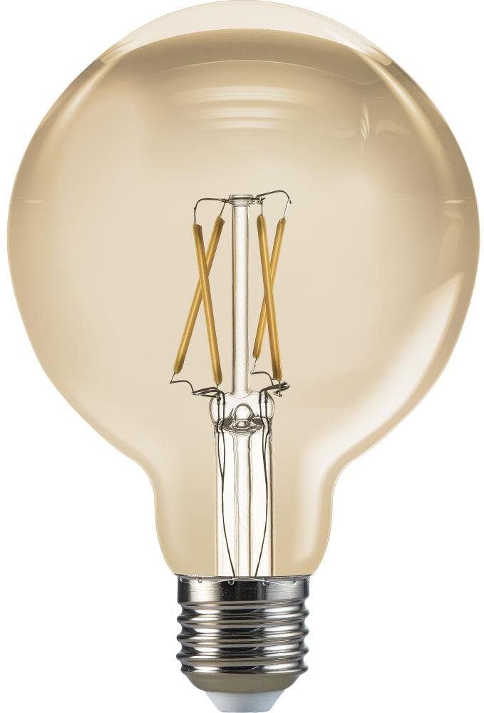 Lâmpada LED Filamento G125 Ambar 3W 2200K Black+Decker | MadeiraMadeira