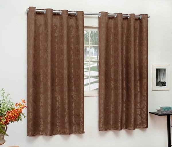 CORTINA PARA JANELA JACQUARD 2,0 M X 1,80 TECIDO GROSSO EXCELENTE ...