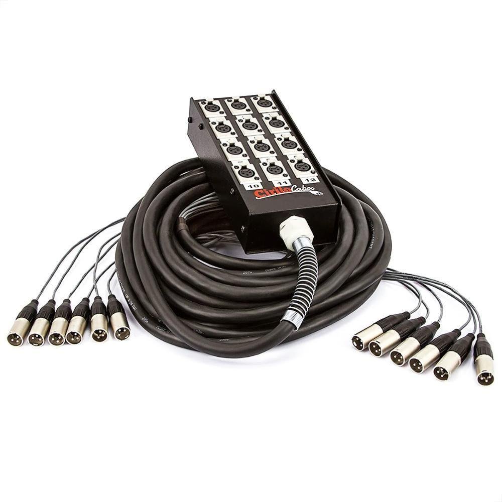 Medusa para Mesa de Som 12 Vias C Conectores Cirilo Cabos 5m ...