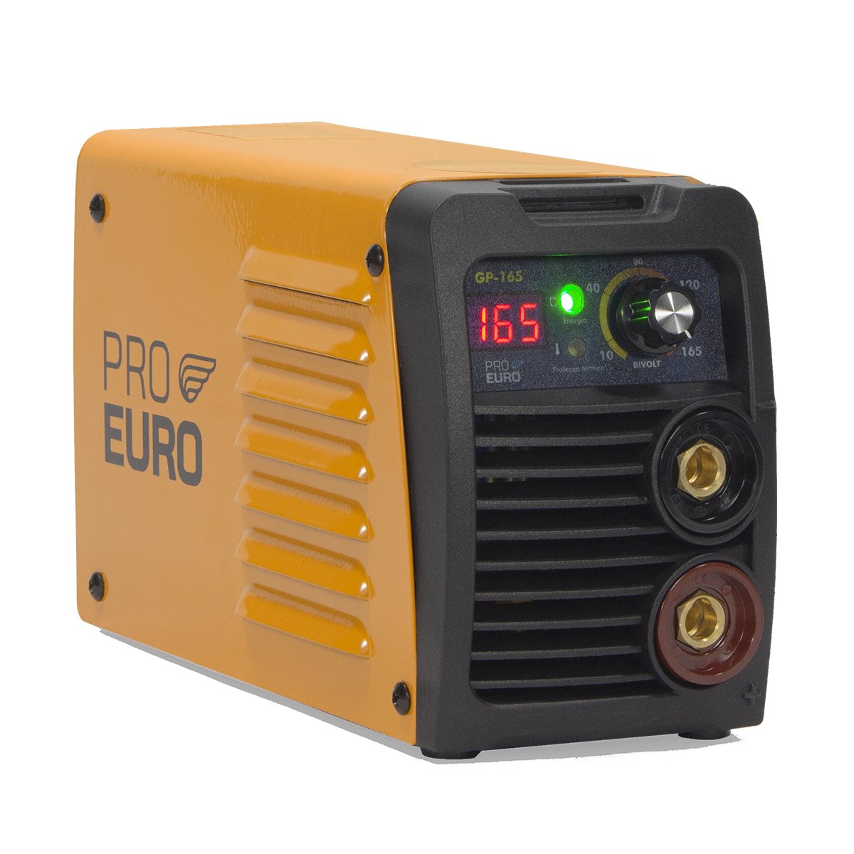 Maquina solda inversora pro euro gp 165 bivolt + luva couro + 250g ...