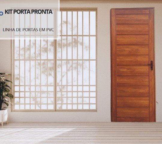 Porta Interna Pvc Montada Jequetiba 60x210 Direita | MadeiraMadeira