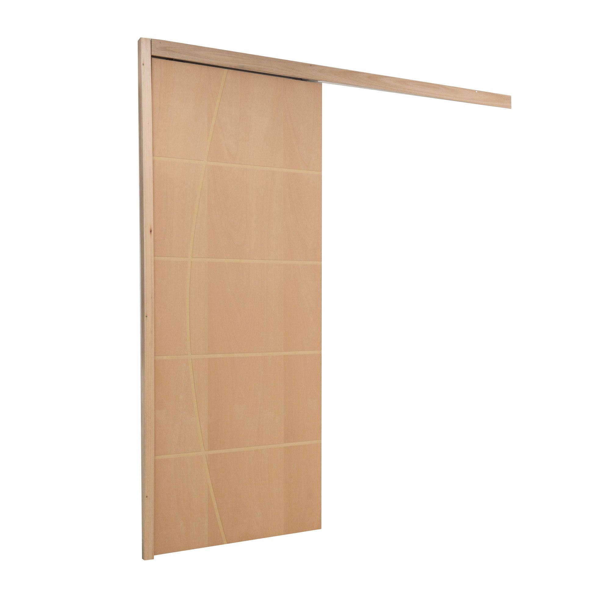 Porta de Correr P/ Verniz Frisada F01 | MadeiraMadeira