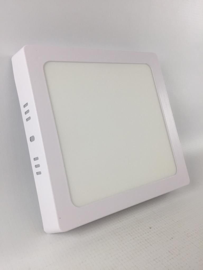 kit 6 Painel Plafon Led 12w Sobrepor Quadrado Branco Frio | MadeiraMadeira