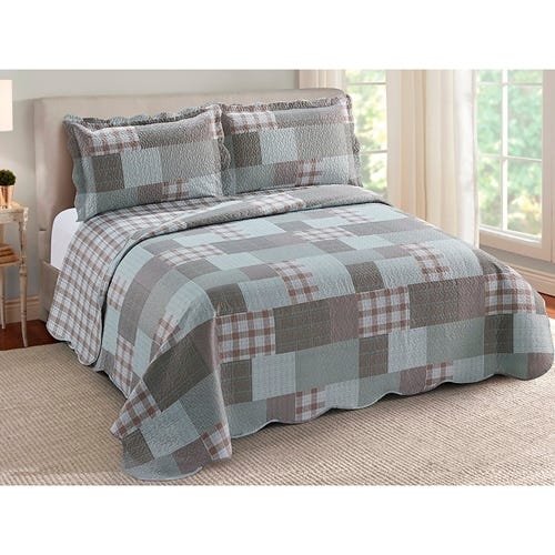 Kit Colcha Patchwork Queen Evolution Camesa - Lazare | MadeiraMadeira