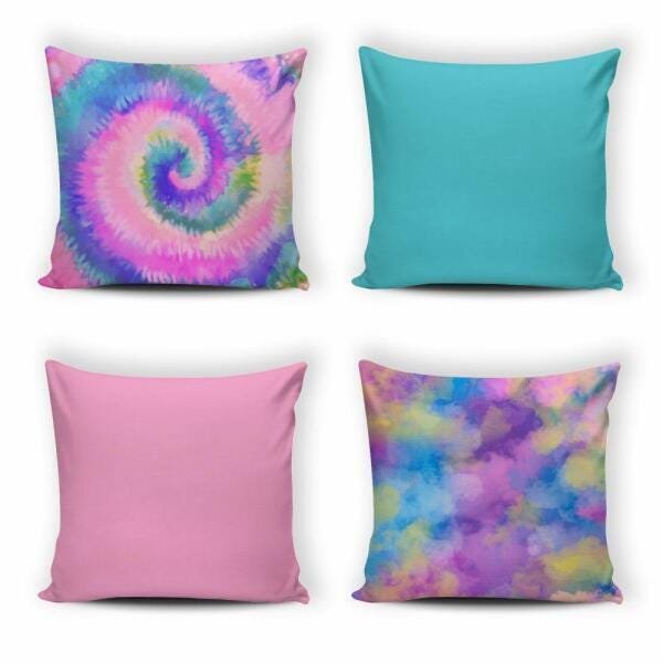 Kit 4 Capas De Almofada Modern Print 42 Cm X 42 Cm - 093 | MadeiraMadeira