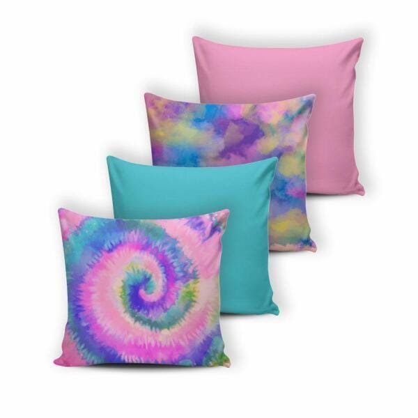 Kit 4 Capas De Almofada Modern Print 42 Cm X 42 Cm - 093 | MadeiraMadeira