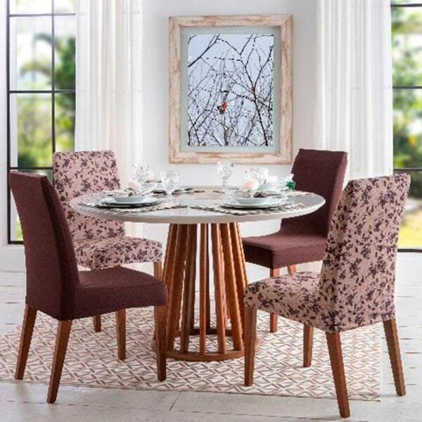 Kit 2 Capas Para Cadeira Sultan Master Chocolate Lisa | MadeiraMadeira