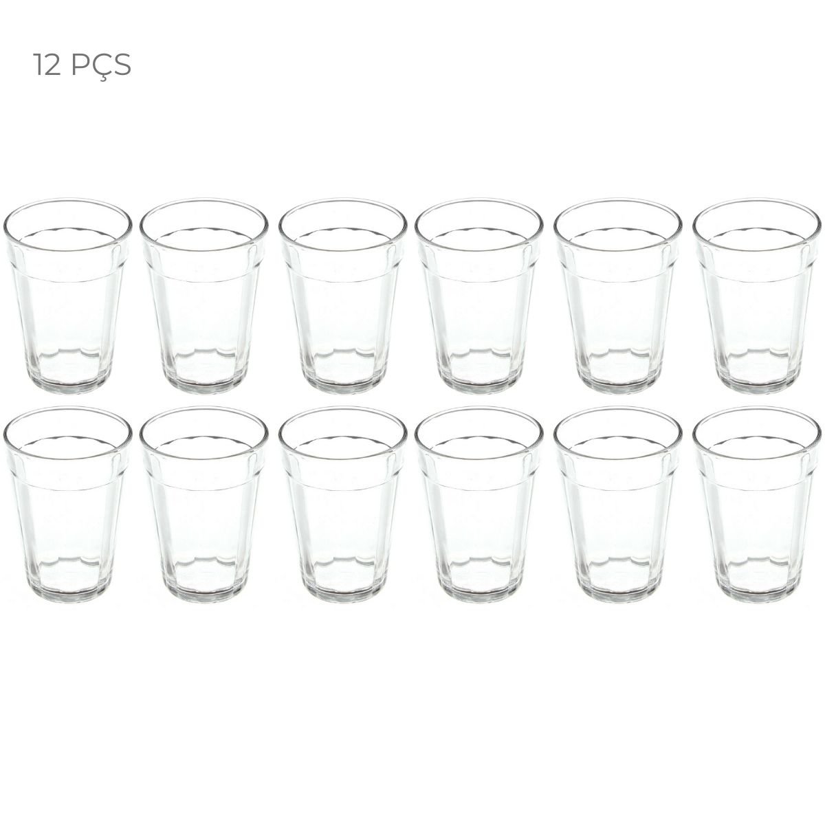 Conjunto com 12 copos americano 45ml para dose e shot Vidro | MadeiraMadeira