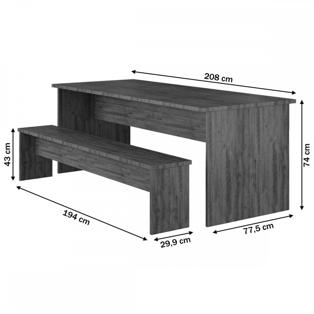 Mesa de Jantar 8 Lugares Salin Dover - Viero Móveis | MadeiraMadeira Mesa de Jantar 8 Lugares Salin Dover - Viero Móveis | MadeiraMadeira