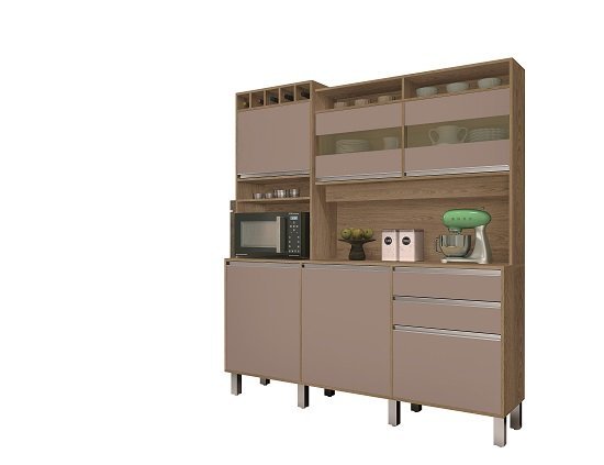 Kit Cozinha Smart 6 Portas Freijó/Connect – Vitamov | MadeiraMadeira
