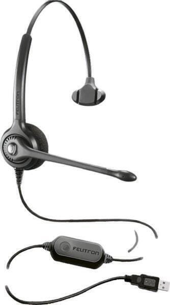 Fone Headset USB Epko Noise Cancelling Voip Slim Felitron | MadeiraMadeira