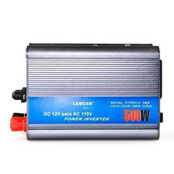 Inversor Conversor Veicular com Potência 500W 12V para 110V - Leboss | MadeiraMadeira