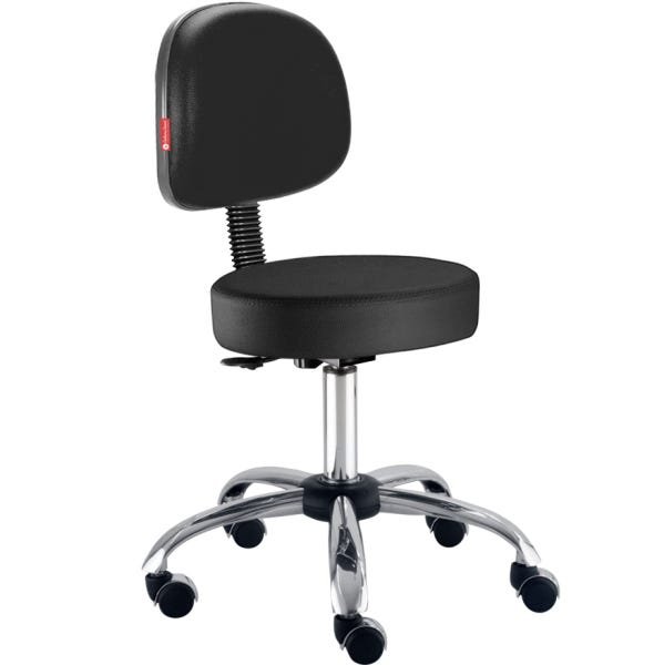 Cadeira Mocho Preto Secretária Lux | MadeiraMadeira