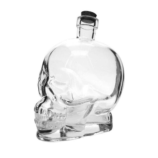 Jogo De Licoreira E 4 Copos Shot Caveira | MadeiraMadeira