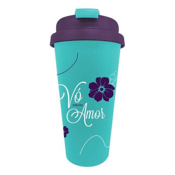 Copo Térmico Plástico Vó Infinito Amor 500ml | MadeiraMadeira