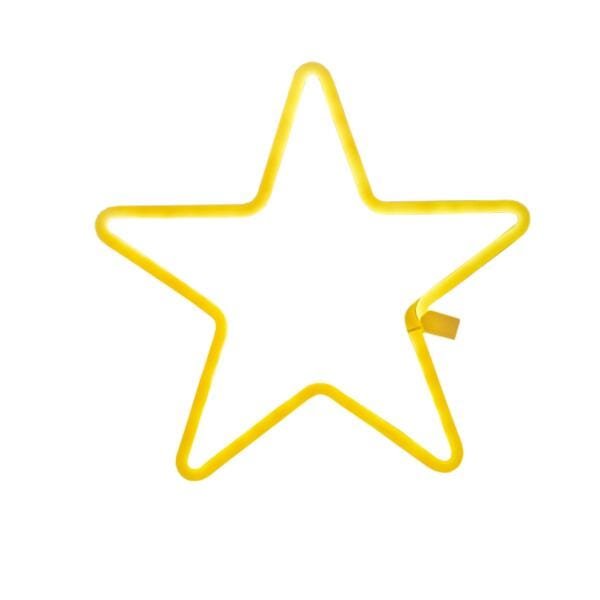 Luminária Led Neon Estrela 29Cm | MadeiraMadeira