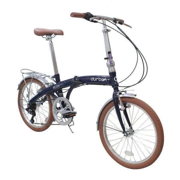 Bicicleta dobrável leve portátil urbana Durban Eco+ com 6 velocidades ...
