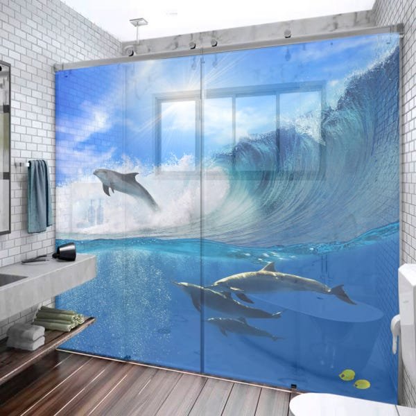 Adesivo para Box Fundo do Mar Ref.019 | MadeiraMadeira