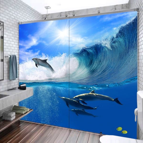 Adesivo para Box Fundo do Mar Ref.019 | MadeiraMadeira