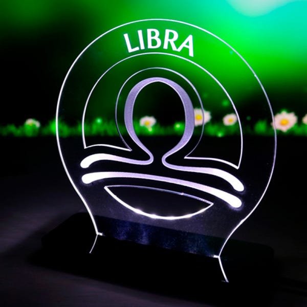 Luminária de Acrílico Signo Libra | MadeiraMadeira