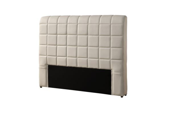 Conjunto Cabeceira Queen E Puff Baú Madri Bege | MadeiraMadeira