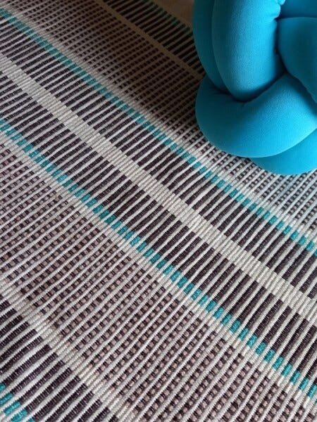 Tapete Beira Cama 77x140cm Marrom com Tiffany | MadeiraMadeira