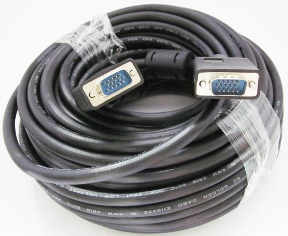 Cabo Vga para Vga 20 Metros - Com Filtro | MadeiraMadeira