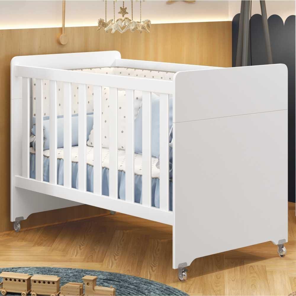 Berço Americano 4x1 Evolution Branco Fosco Reller | MadeiraMadeira