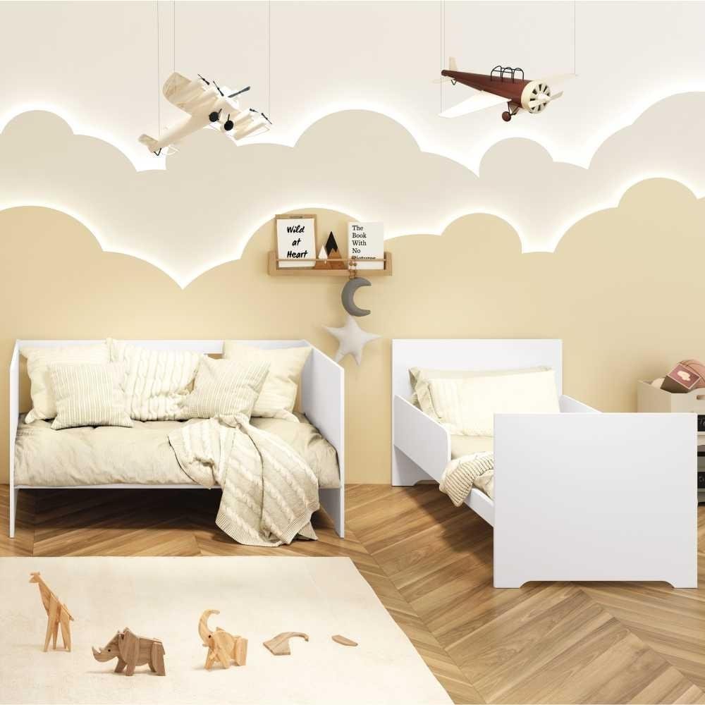 Berço Americano 4x1 Evolution Branco Fosco Reller | MadeiraMadeira