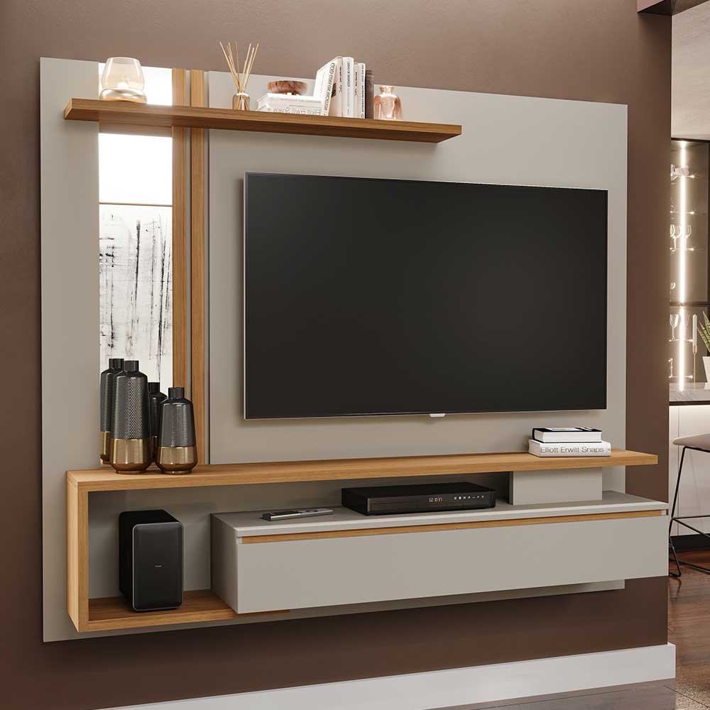 Painel para TV até 60 Polegadas Treviso 100% MDF com 1 Porta Permóbili ...