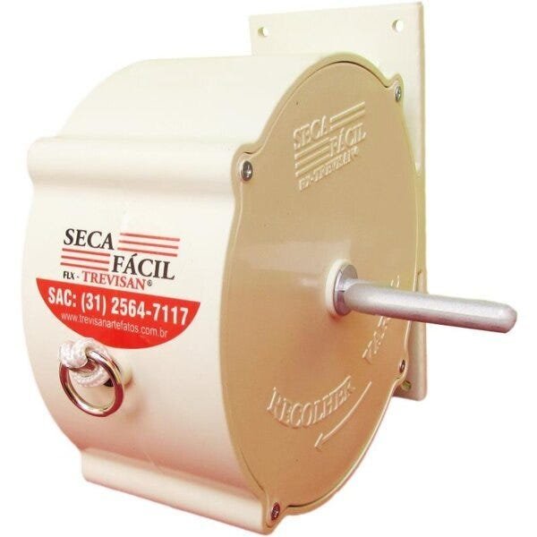 Varal Retrátil de Parede e Muro 30m - Bege | MadeiraMadeira