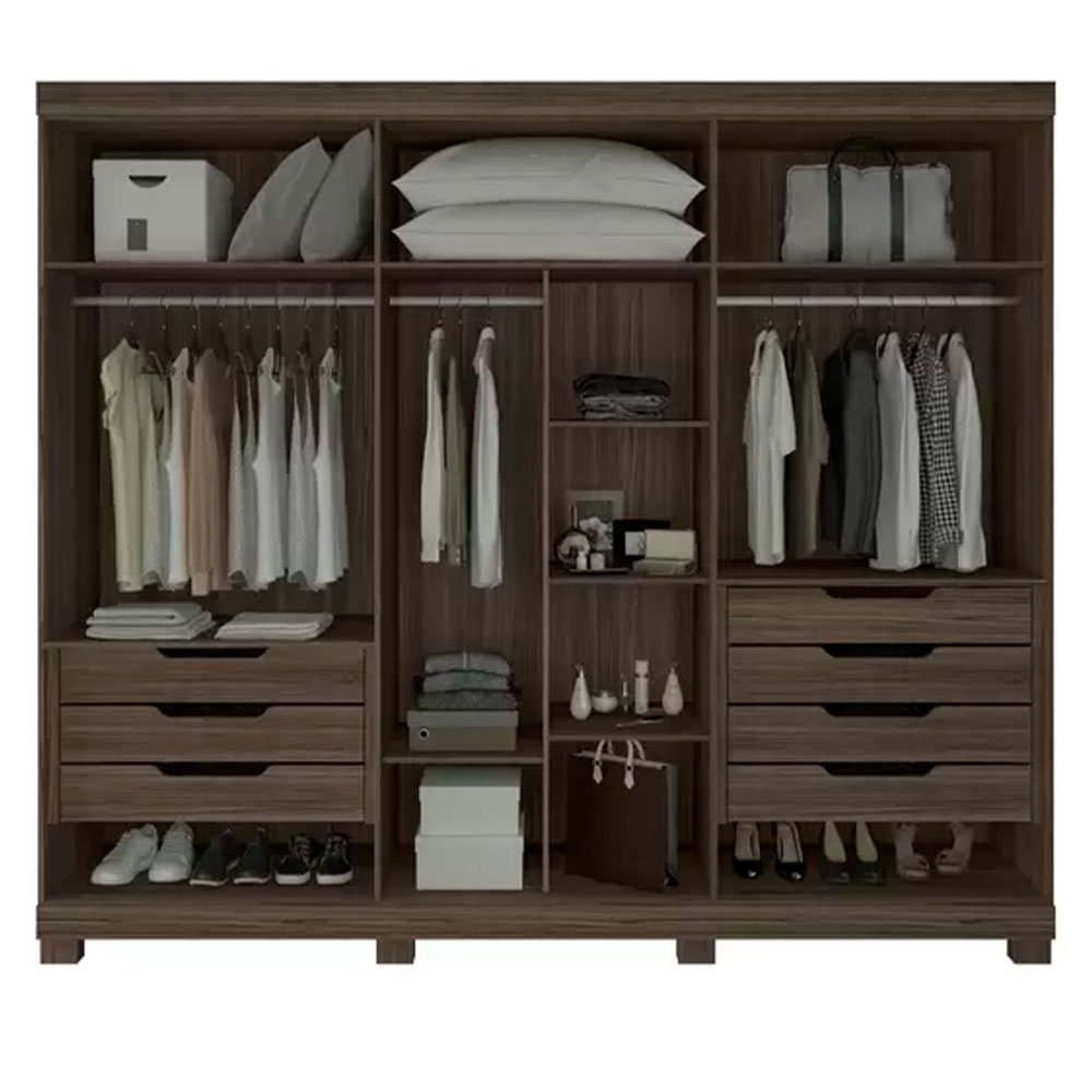 Guarda-Roupa 6 Portas 7 Gavetas Guarapari Plus Móveis Rimo Tauari/Off ...