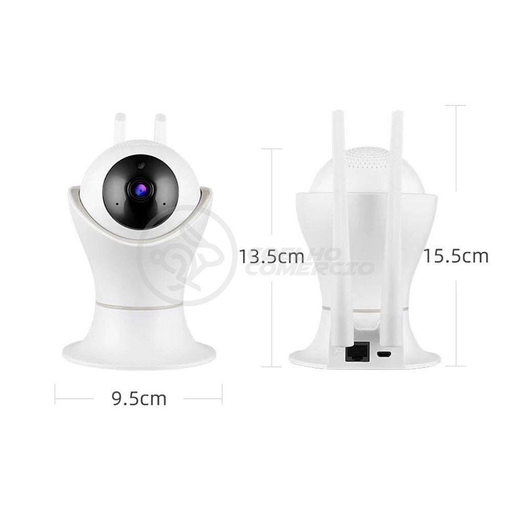 Câmera Ip C360 De Segurança Wifi Robô Hd 1080P - 8165Hp | MadeiraMadeira