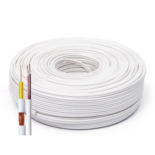 Cabo Coaxial Flexível 4mm 80 Malha Bipolar 100 Metros Anatel ...