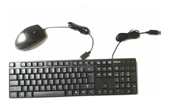 Kit Teclado e mouse com fio Philips C254 USB Plug and play | MadeiraMadeira