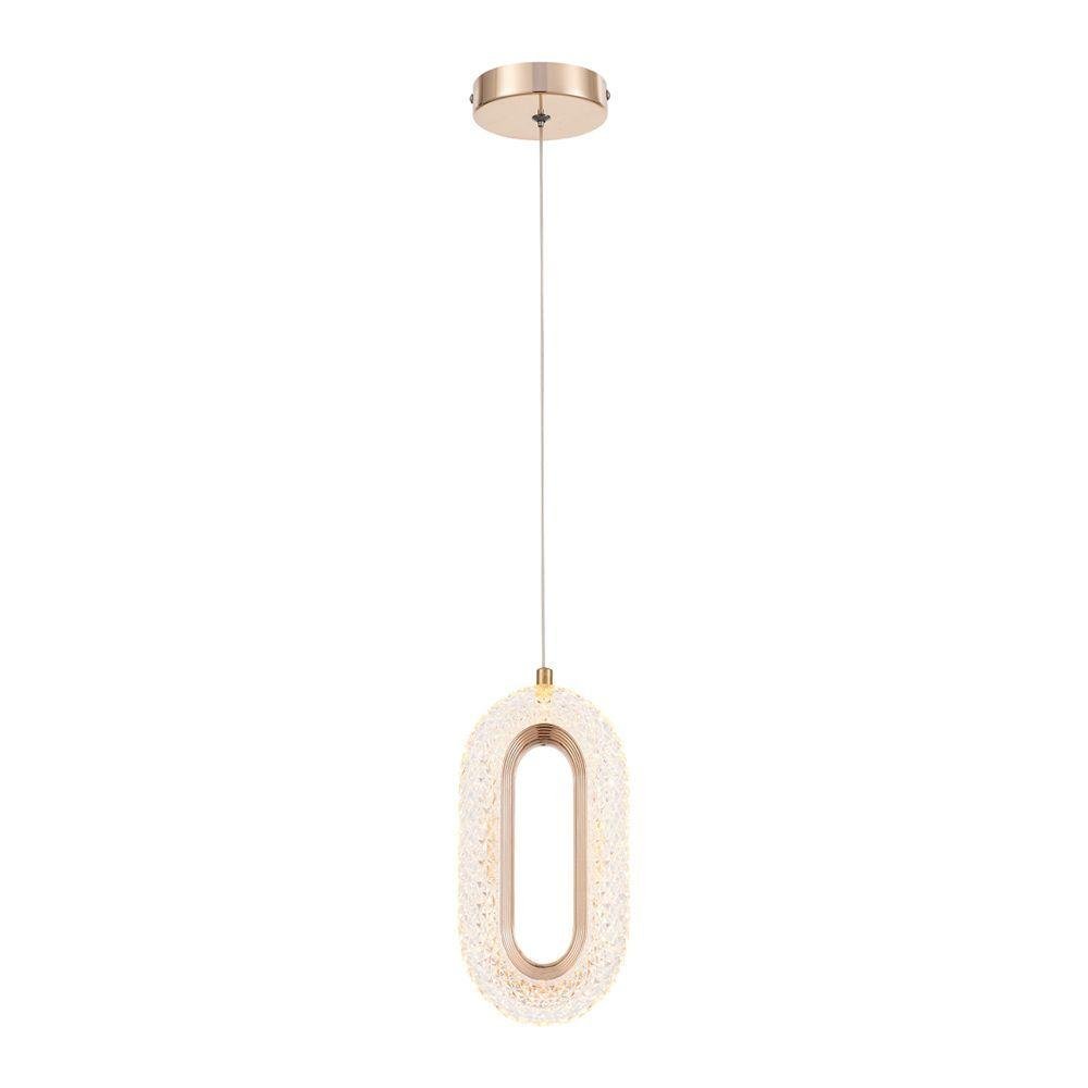 Lustre Pendente Astraled Cetus Pt-9108 Dourado Brilho Led Bivolt ...