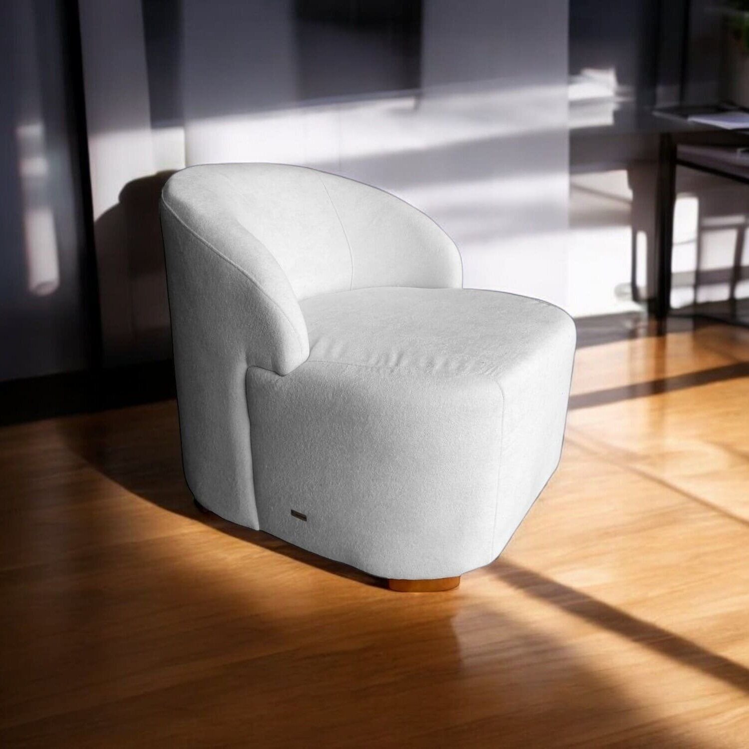 Poltrona Living Sala de Estar Eloa Tecido Bouclé | MadeiraMadeira