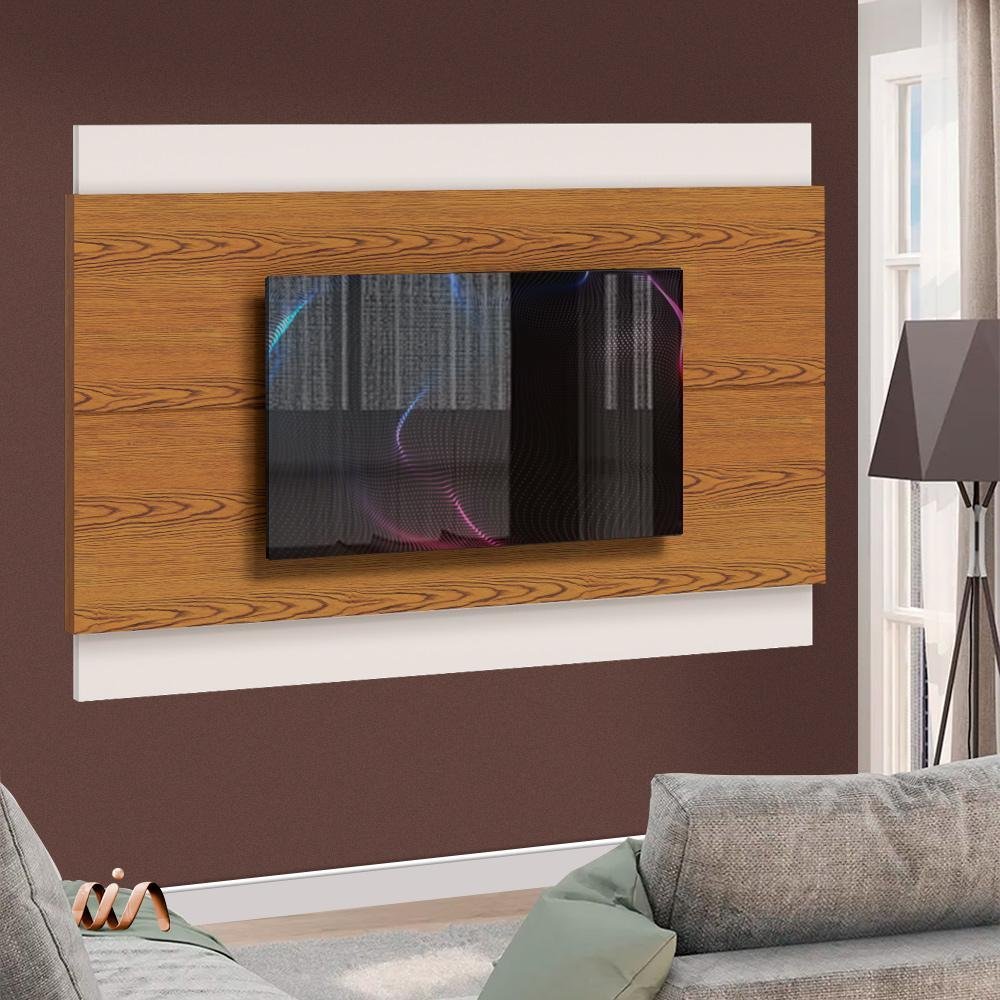 Painel De Tv Para Sala Até 60 Polegadas Freijó Off White Classic Imcal | MadeiraMadeira