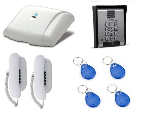 Kit Interfone Coletivo HDl com 2 Pontos com Pabx e Tags | MadeiraMadeira