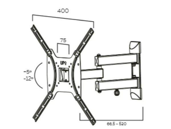 Suporte TV 50 Polegadas 4K Samsung Articulado | MadeiraMadeira