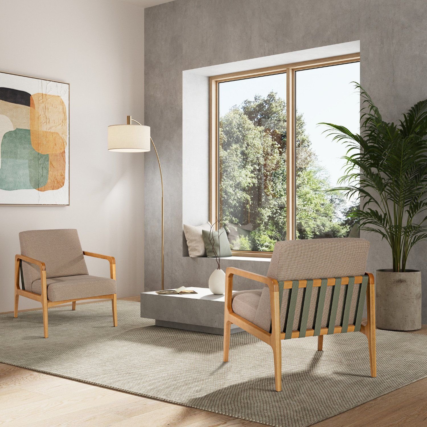 Poltrona para Sala 80cm X 78cm X 69cm | MadeiraMadeira